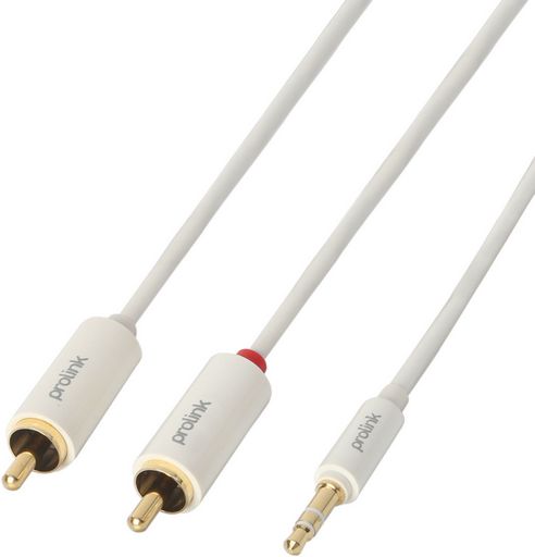 Prolink 3.5mm Aux to 2x RCA cable 2.0m – The Audio Room